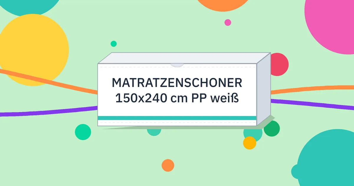 Symbolbild: Packung mit der Aufschrift MATRATZENSCHONER 150x240 cm PP weiß (PZN 20606851) – Verfügbarkeit und Bezug in Apotheken in Frankfurt am Main