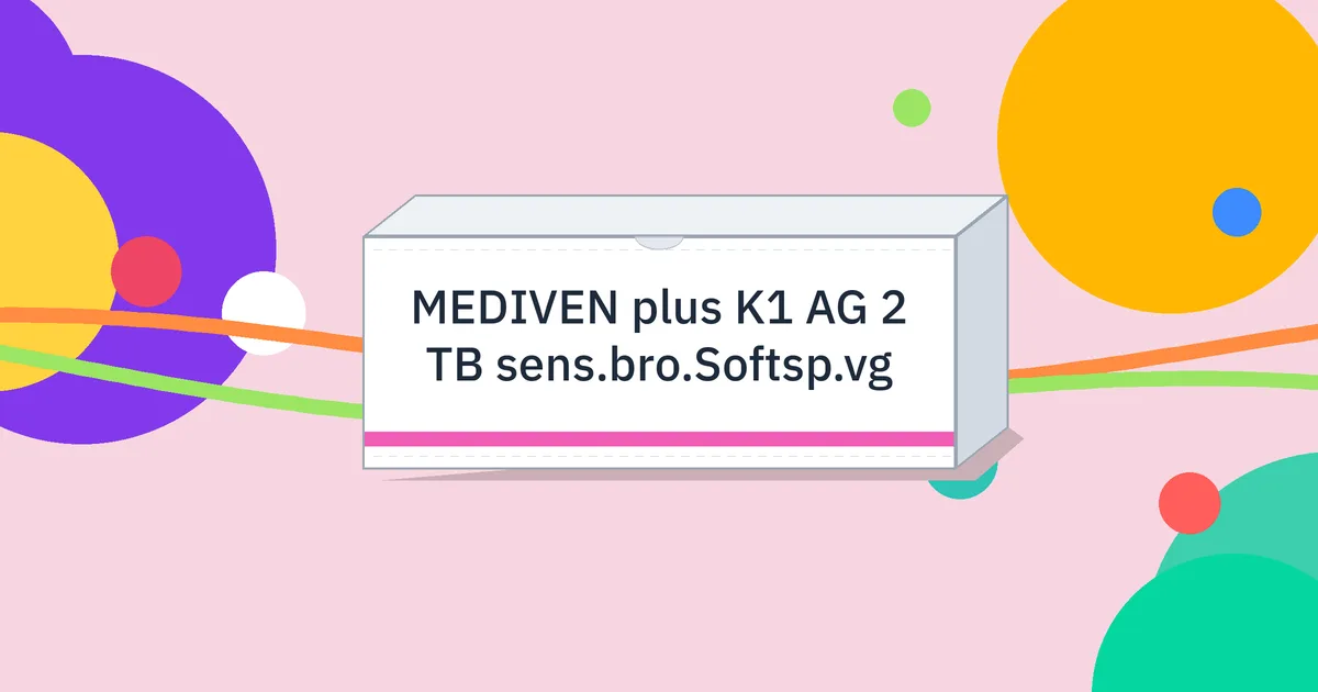 Symbolbild: Packung mit der Aufschrift MEDIVEN plus K1 AG 2 TB sens.bro.Softsp.vg (PZN 15064537) – Verfügbarkeit und Bezug in Apotheken in Frankfurt am Main