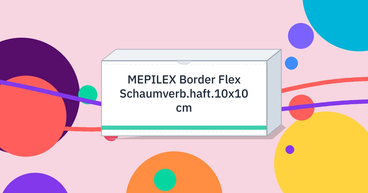 Symbolbild: Packung mit der Aufschrift MEPILEX Border Flex Schaumverb.haft.10x10 cm (PZN 18718637) – Verfügbarkeit und Bezug in Apotheken in Frankfurt am Main
