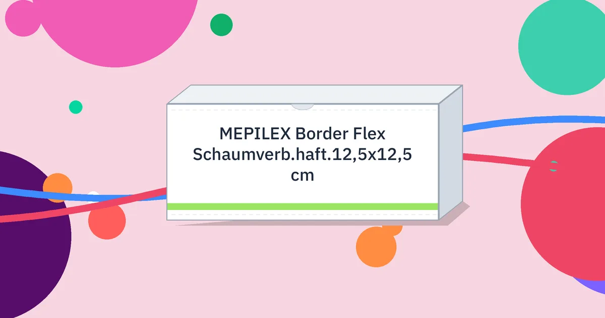 Symbolbild: Packung mit der Aufschrift MEPILEX Border Flex Schaumverb.haft.12,5x12,5 cm (PZN 16329446) – Verfügbarkeit und Bezug in Apotheken in Frankfurt am Main