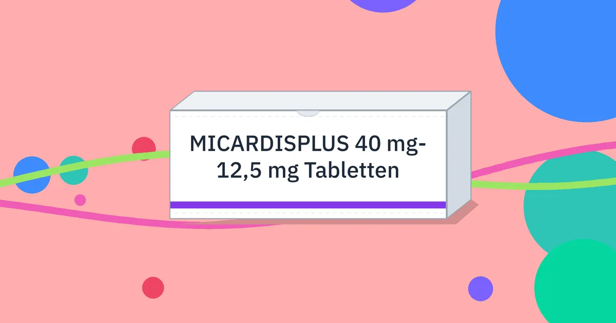 Symbolbild: Packung mit der Aufschrift MICARDISPLUS 40 mg-12,5 mg Tabletten (PZN 02286288) – Verfügbarkeit und Bezug in Apotheken in Frankfurt am Main