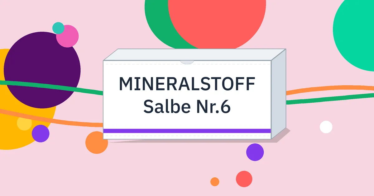 Symbolbild: Packung mit der Aufschrift MINERALSTOFF Salbe Nr.6 (PZN 02734278) – Verfügbarkeit und Bezug in Apotheken in Frankfurt am Main