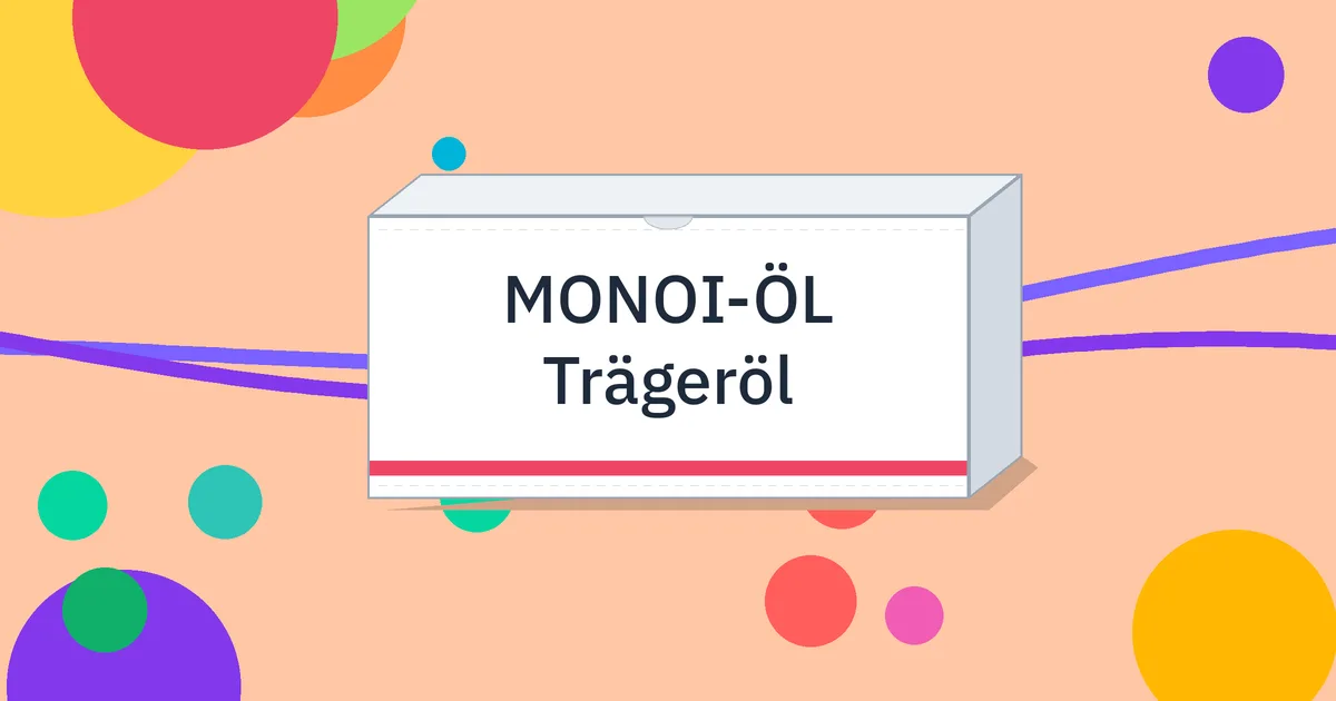 Symbolbild: Packung mit der Aufschrift MONOI-ÖL Trägeröl (PZN 17949748) – Verfügbarkeit und Bezug in Apotheken in Frankfurt am Main