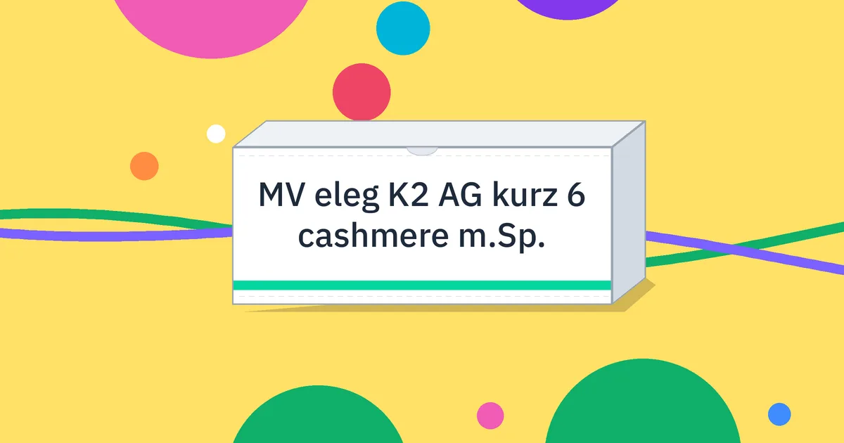 Symbolbild: Packung mit der Aufschrift MV eleg K2 AG kurz 6 cashmere m.Sp. (PZN 15284173) – Verfügbarkeit und Bezug in Apotheken in Frankfurt am Main