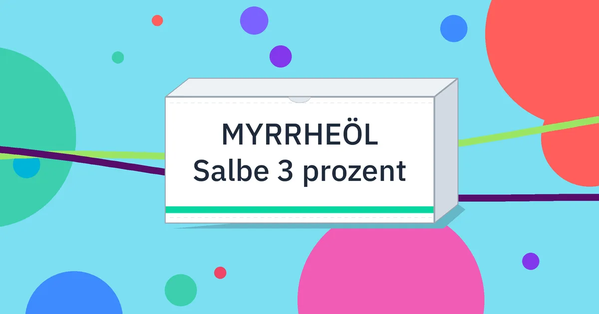 Symbolbild: Packung mit der Aufschrift MYRRHEÖL Salbe 3 prozent (PZN 18901100) – Verfügbarkeit und Bezug in Apotheken in Frankfurt am Main