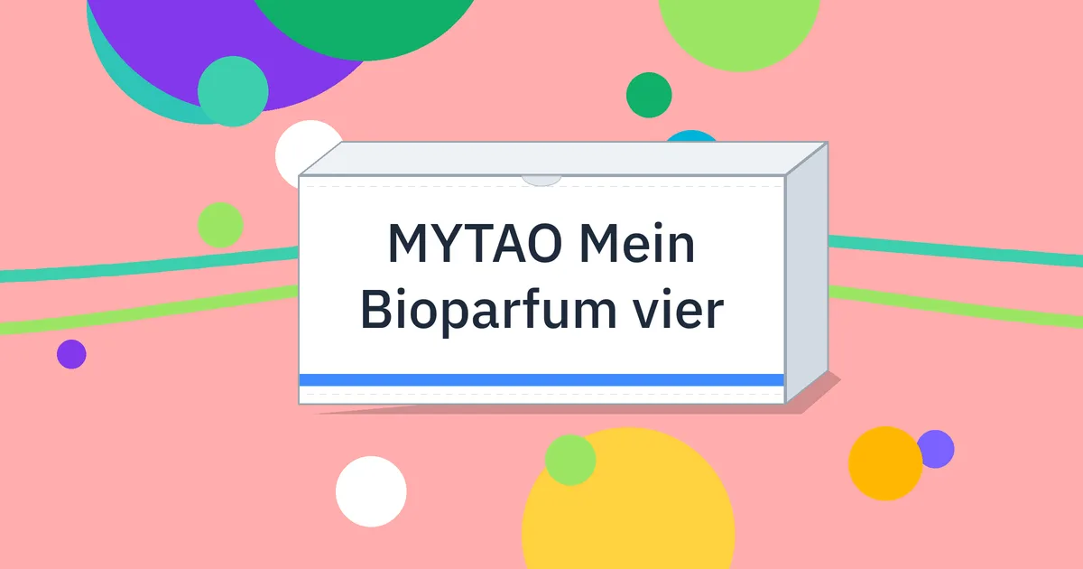 Symbolbild: Packung mit der Aufschrift MYTAO Mein Bioparfum vier (PZN 02837908) – Verfügbarkeit und Bezug in Apotheken in Frankfurt am Main