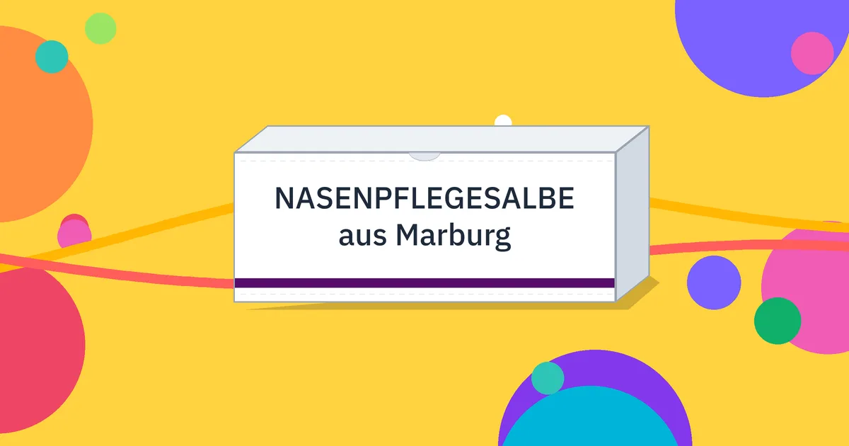 Symbolbild: Packung mit der Aufschrift NASENPFLEGESALBE aus Marburg (PZN 18909952) – Verfügbarkeit und Bezug in Apotheken in Frankfurt am Main