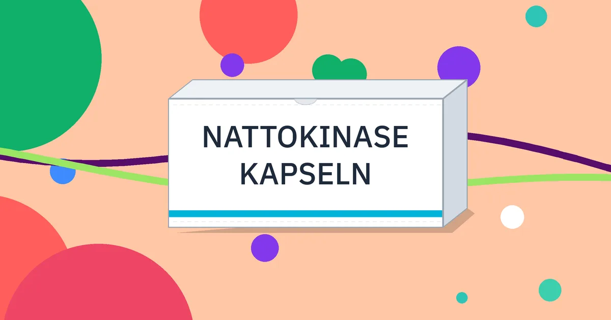 Symbolbild: Packung mit der Aufschrift NATTOKINASE KAPSELN (PZN 17568495) – Verfügbarkeit und Bezug in Apotheken in Frankfurt am Main