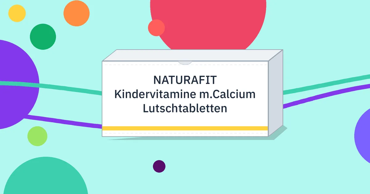 Symbolbild: Packung mit der Aufschrift NATURAFIT Kindervitamine m.Calcium Lutschtabletten (PZN 00626811) – Verfügbarkeit und Bezug in Apotheken in Frankfurt am Main