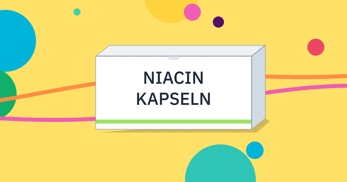 Symbolbild: Packung mit der Aufschrift NIACIN KAPSELN (PZN 06605862) – Verfügbarkeit und Bezug in Apotheken in Frankfurt am Main