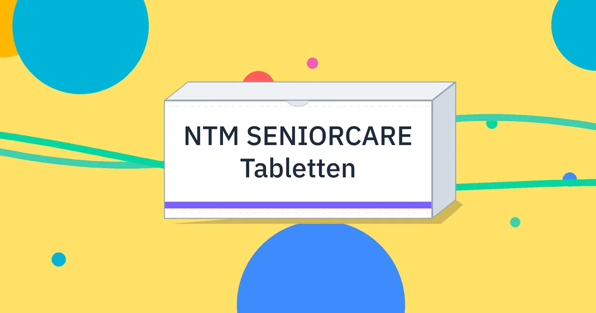 Symbolbild: Packung mit der Aufschrift NTM SENIORCARE Tabletten (PZN 08487527) – Verfügbarkeit und Bezug in Apotheken in Frankfurt am Main