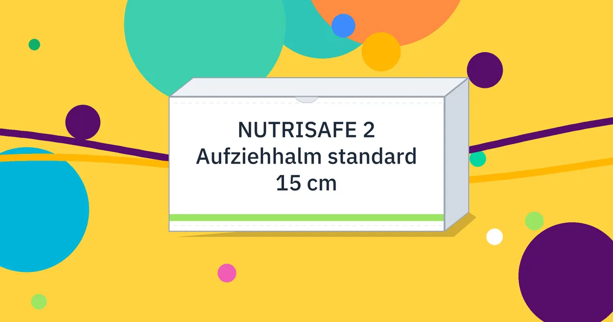 Symbolbild: Packung mit der Aufschrift NUTRISAFE 2 Aufziehhalm standard 15 cm (PZN 06637626) – Verfügbarkeit und Bezug in Apotheken in Frankfurt am Main
