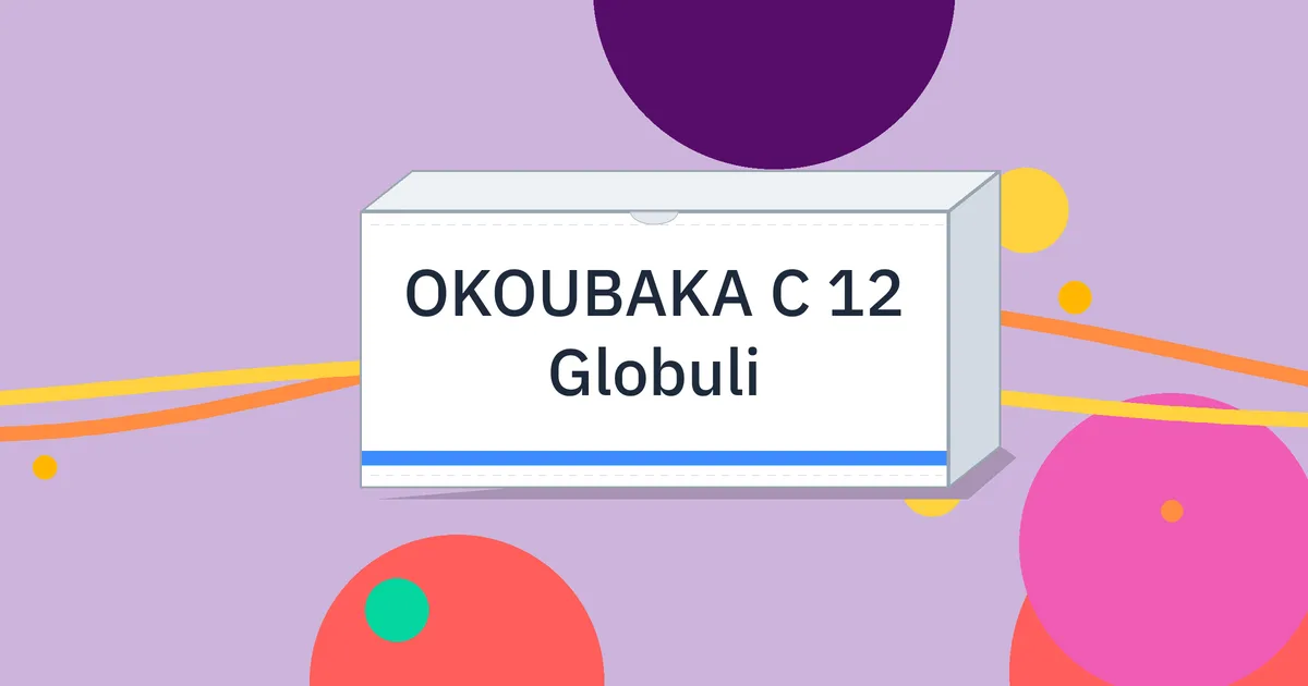 Symbolbild: Packung mit der Aufschrift OKOUBAKA C 12 Globuli (PZN 07175843) – Verfügbarkeit und Bezug in Apotheken in Frankfurt am Main