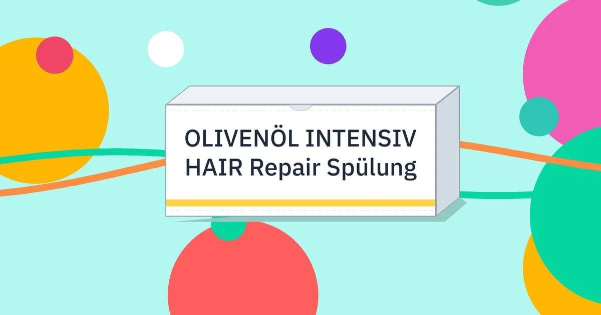 Symbolbild: Packung mit der Aufschrift OLIVENÖL INTENSIV HAIR Repair Spülung (PZN 14290823) – Verfügbarkeit und Bezug in Apotheken in Frankfurt am Main