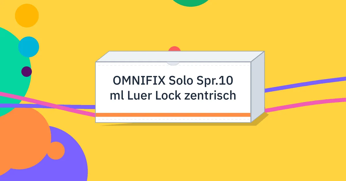 Symbolbild: Packung mit der Aufschrift OMNIFIX Solo Spr.10 ml Luer Lock zentrisch (PZN 15316016) – Verfügbarkeit und Bezug in Apotheken in Frankfurt am Main