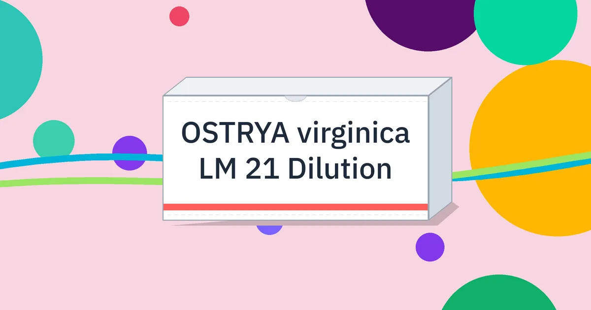 Symbolbild: Packung mit der Aufschrift OSTRYA virginica LM 21 Dilution (PZN 13628585) – Verfügbarkeit und Bezug in Apotheken in Frankfurt am Main