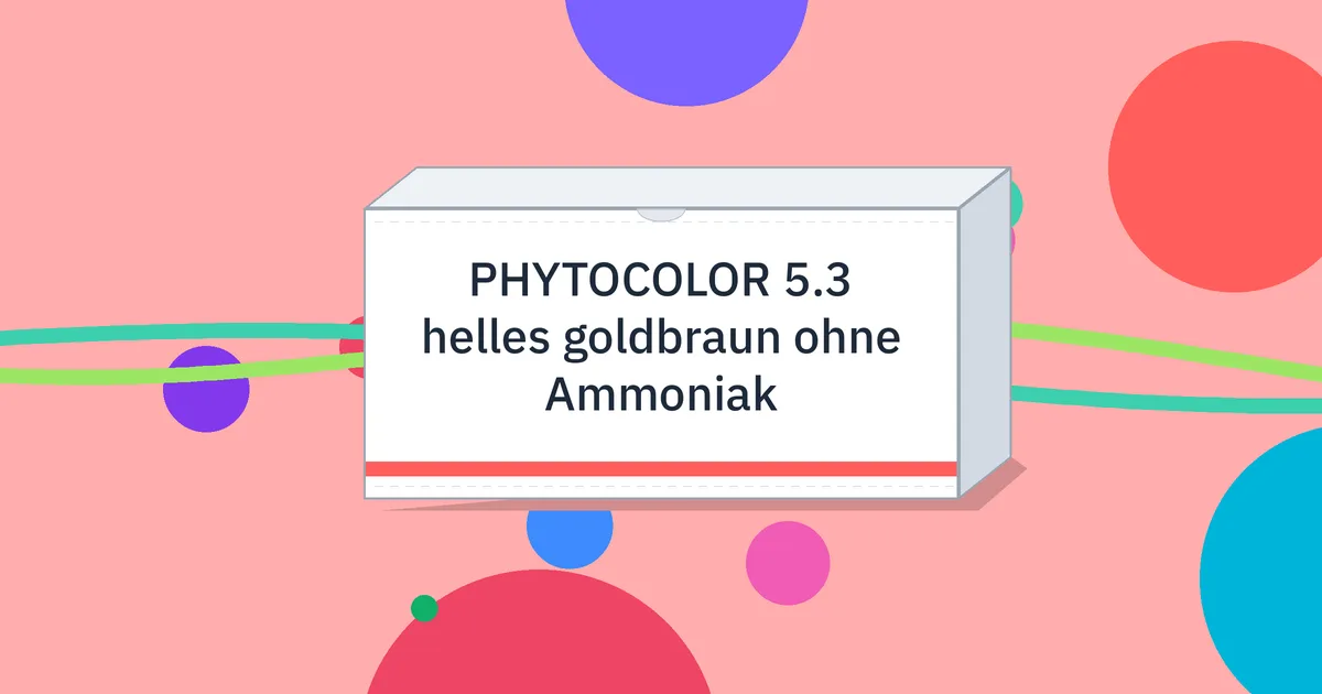 Symbolbild: Packung mit der Aufschrift PHYTOCOLOR 5.3 helles goldbraun ohne Ammoniak (PZN 14410167) – Verfügbarkeit und Bezug in Apotheken in Frankfurt am Main