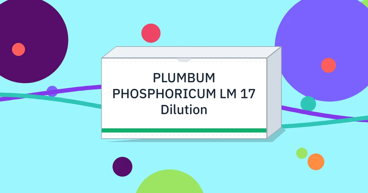 Symbolbild: Packung mit der Aufschrift PLUMBUM PHOSPHORICUM LM 17 Dilution (PZN 13042543) – Verfügbarkeit und Bezug in Apotheken in Frankfurt am Main