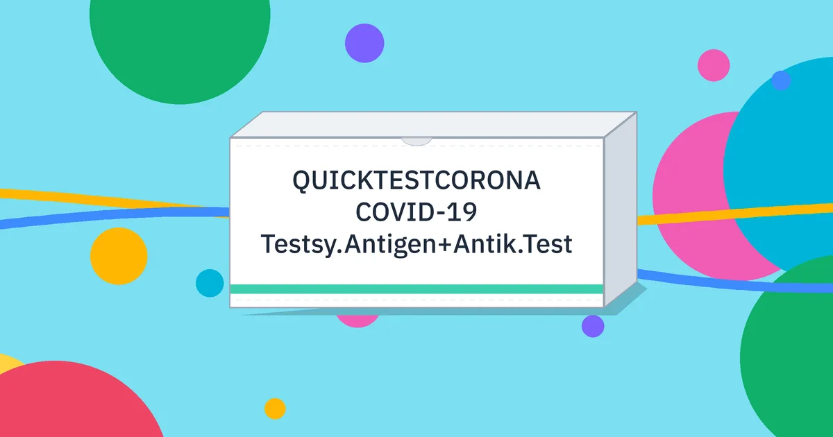 Symbolbild: Packung mit der Aufschrift QUICKTESTCORONA COVID-19 Testsy.Antigen+Antik.Test (PZN 16894086) – Verfügbarkeit und Bezug in Apotheken in Frankfurt am Main