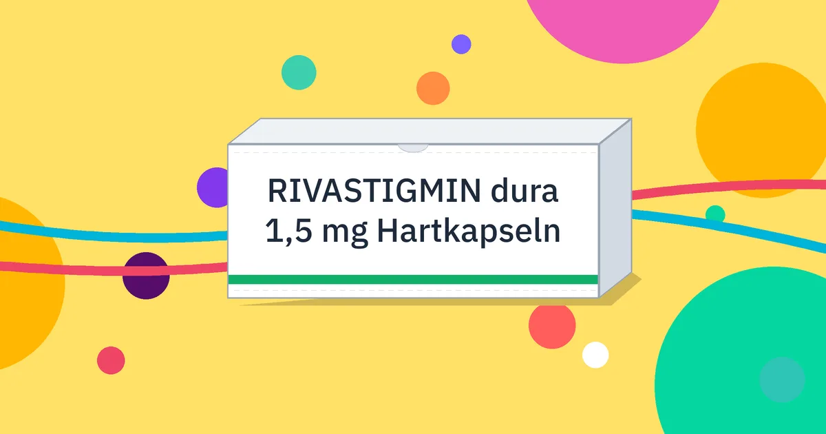 Symbolbild: Packung mit der Aufschrift RIVASTIGMIN dura 1,5 mg Hartkapseln (PZN 09289278) – Verfügbarkeit und Bezug in Apotheken in Frankfurt am Main
