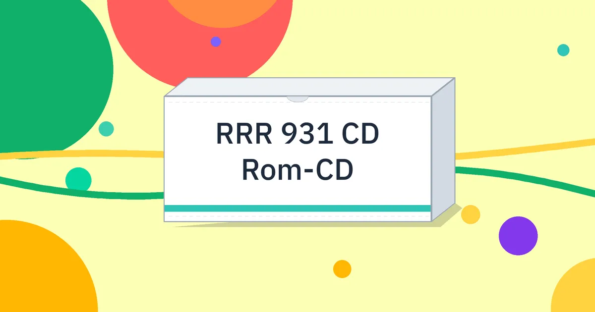 Symbolbild: Packung mit der Aufschrift RRR 931 CD Rom-CD (PZN 05975887) – Verfügbarkeit und Bezug in Apotheken in Frankfurt am Main