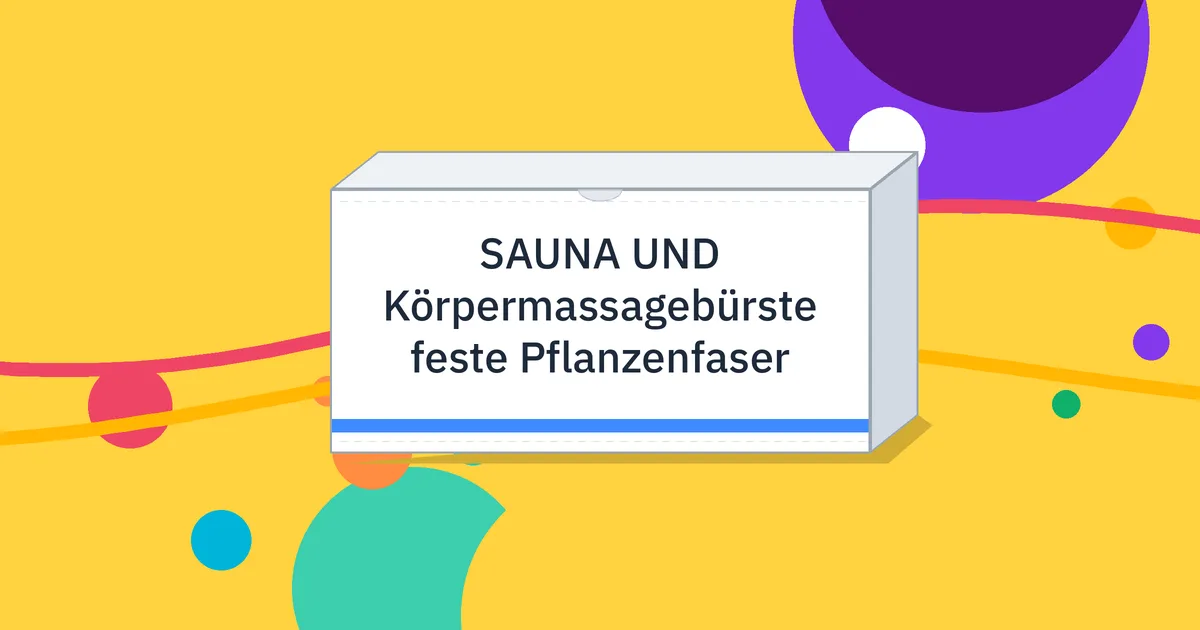 Symbolbild: Packung mit der Aufschrift SAUNA UND Körpermassagebürste feste Pflanzenfaser (PZN 17289708) – Verfügbarkeit und Bezug in Apotheken in Frankfurt am Main
