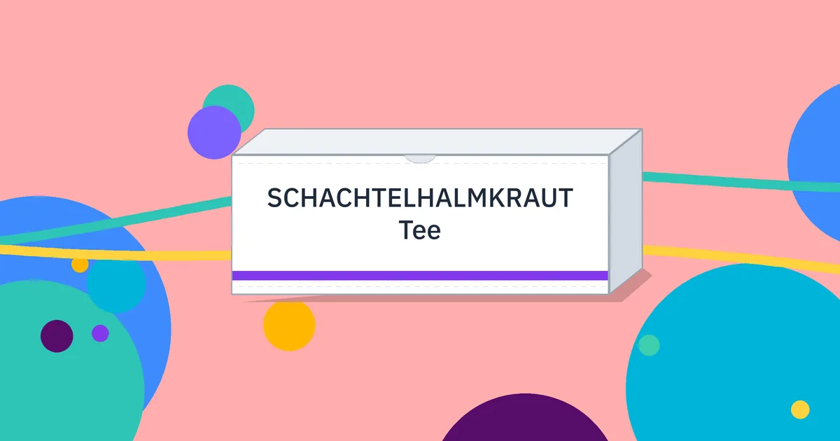 Symbolbild: Packung mit der Aufschrift SCHACHTELHALMKRAUT Tee (PZN 19819085) – Verfügbarkeit und Bezug in Apotheken in Frankfurt am Main
