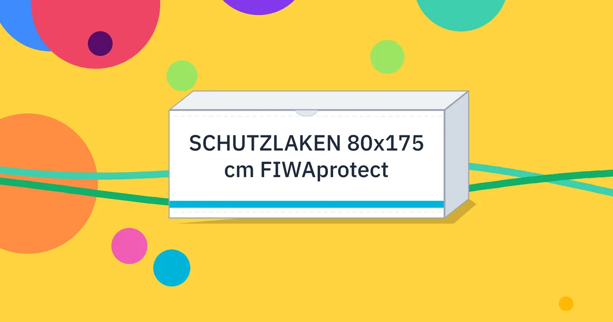 Symbolbild: Packung mit der Aufschrift SCHUTZLAKEN 80x175 cm FIWAprotect (PZN 11859487) – Verfügbarkeit und Bezug in Apotheken in Frankfurt am Main