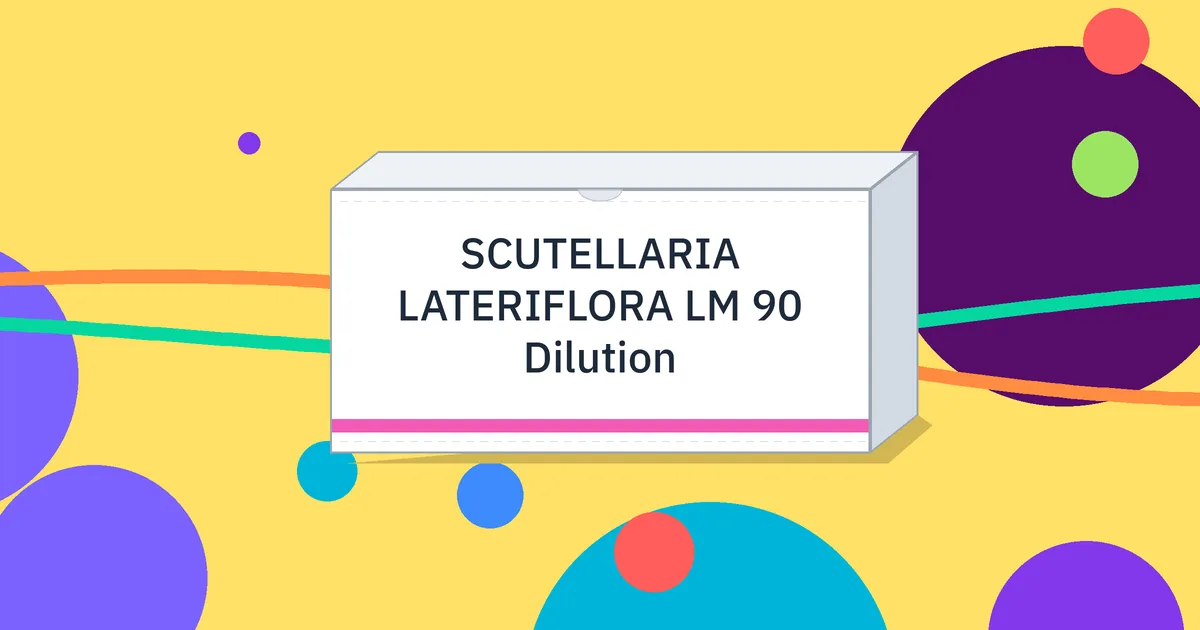 Symbolbild: Packung mit der Aufschrift SCUTELLARIA LATERIFLORA LM 90 Dilution (PZN 13185194) – Verfügbarkeit und Bezug in Apotheken in Frankfurt am Main
