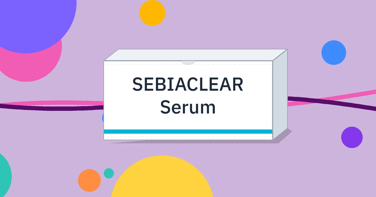 Symbolbild: Packung mit der Aufschrift SEBIACLEAR Serum (PZN 20787829) – Verfügbarkeit und Bezug in Apotheken in Frankfurt am Main