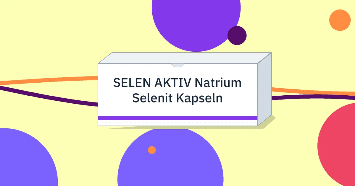 Symbolbild: Packung mit der Aufschrift SELEN AKTIV Natrium Selenit Kapseln (PZN 09209374) – Verfügbarkeit und Bezug in Apotheken in Frankfurt am Main