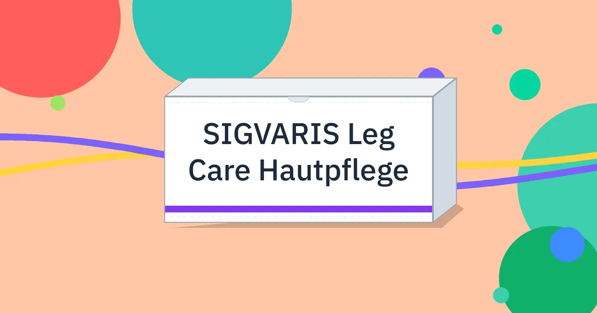 Symbolbild: Packung mit der Aufschrift SIGVARIS Leg Care Hautpflege (PZN 12432555) – Verfügbarkeit und Bezug in Apotheken in Frankfurt am Main