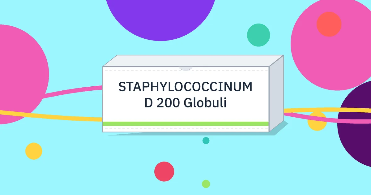 Symbolbild: Packung mit der Aufschrift STAPHYLOCOCCINUM D 200 Globuli (PZN 07459925) – Verfügbarkeit und Bezug in Apotheken in Frankfurt am Main