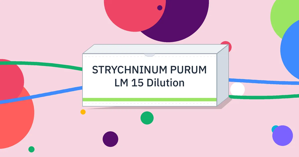 Symbolbild: Packung mit der Aufschrift STRYCHNINUM PURUM LM 15 Dilution (PZN 13207671) – Verfügbarkeit und Bezug in Apotheken in Frankfurt am Main