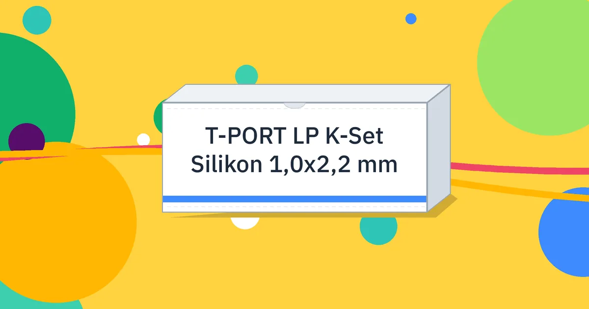 Symbolbild: Packung mit der Aufschrift T-PORT LP K-Set Silikon 1,0x2,2 mm (PZN 17588977) – Verfügbarkeit und Bezug in Apotheken in Frankfurt am Main