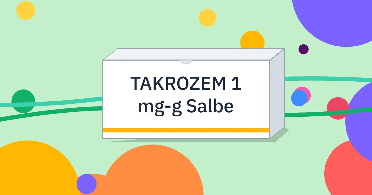 Symbolbild: Packung mit der Aufschrift TAKROZEM 1 mg-g Salbe (PZN 14063263) – Verfügbarkeit und Bezug in Apotheken in Frankfurt am Main