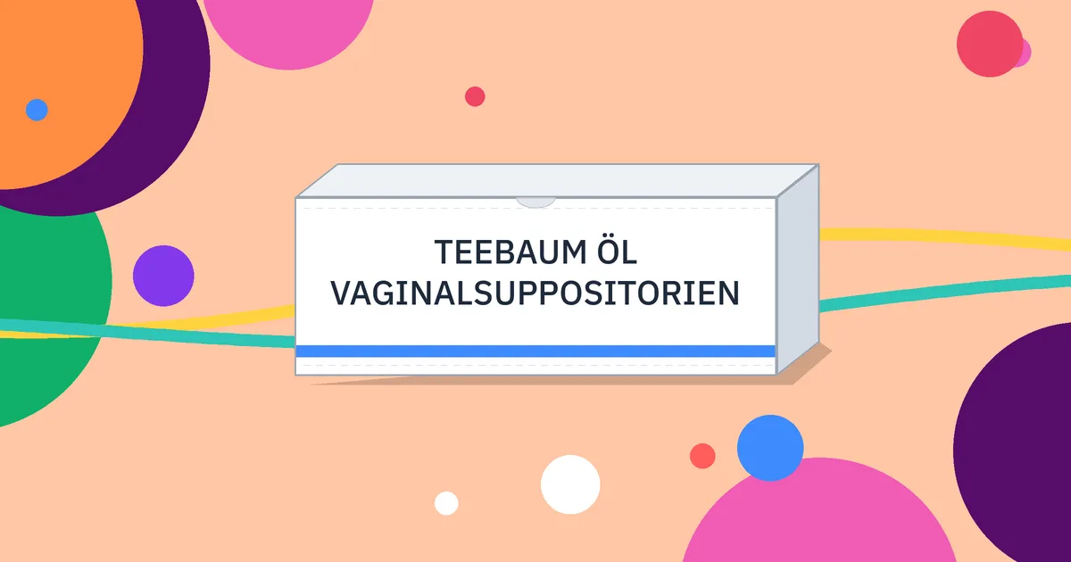 Symbolbild: Packung mit der Aufschrift TEEBAUM ÖL VAGINALSUPPOSITORIEN (PZN 00492782) – Verfügbarkeit und Bezug in Apotheken in Frankfurt am Main