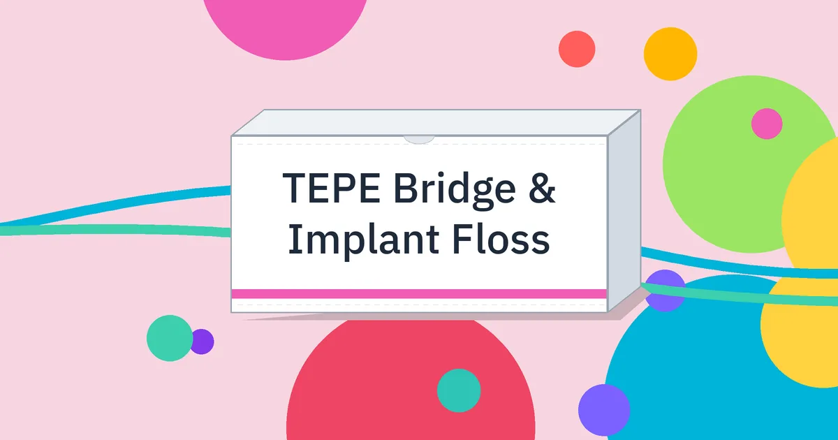 Symbolbild: Packung mit der Aufschrift TEPE Bridge & Implant Floss (PZN 04809342) – Verfügbarkeit und Bezug in Apotheken in Frankfurt am Main