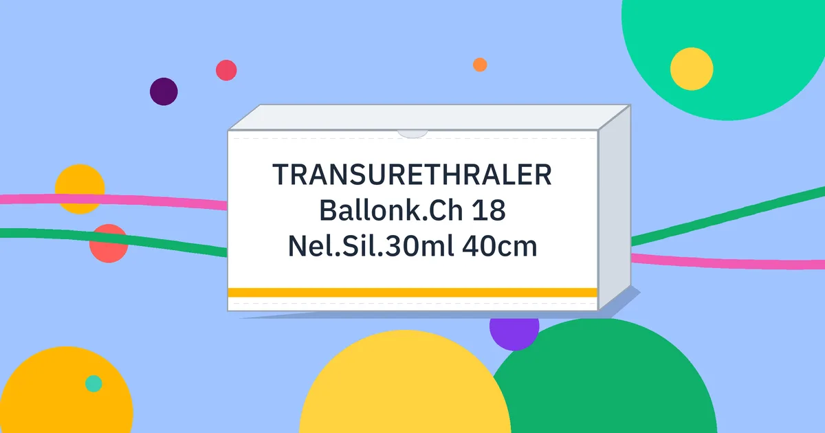 Symbolbild: Packung mit der Aufschrift TRANSURETHRALER Ballonk.Ch 18 Nel.Sil.30ml 40cm (PZN 04210734) – Verfügbarkeit und Bezug in Apotheken in Frankfurt am Main