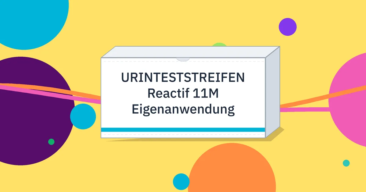 Symbolbild: Packung mit der Aufschrift URINTESTSTREIFEN Reactif 11M Eigenanwendung (PZN 19206052) – Verfügbarkeit und Bezug in Apotheken in Frankfurt am Main