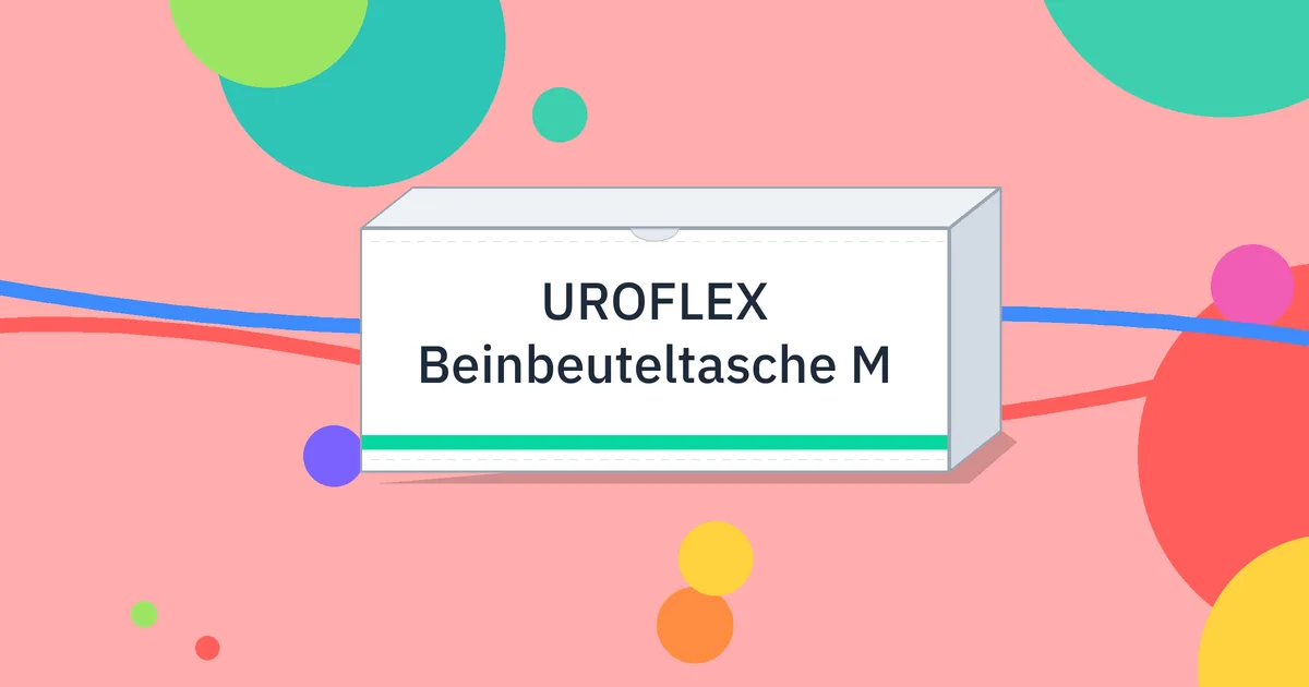 Symbolbild: Packung mit der Aufschrift UROFLEX Beinbeuteltasche M (PZN 19892515) – Verfügbarkeit und Bezug in Apotheken in Frankfurt am Main