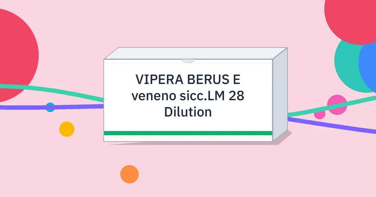 Symbolbild: Packung mit der Aufschrift VIPERA BERUS E veneno sicc.LM 28 Dilution (PZN 13277364) – Verfügbarkeit und Bezug in Apotheken in Frankfurt am Main