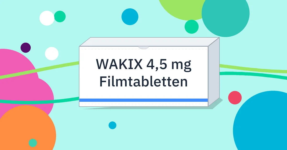 Symbolbild: Packung mit der Aufschrift WAKIX 4,5 mg Filmtabletten (PZN 16605260) – Verfügbarkeit und Bezug in Apotheken in Frankfurt am Main