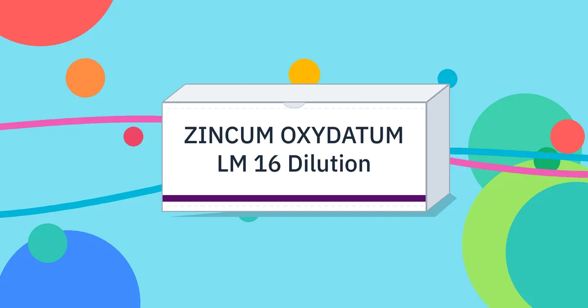 Symbolbild: Packung mit der Aufschrift ZINCUM OXYDATUM LM 16 Dilution (PZN 13296640) – Verfügbarkeit und Bezug in Apotheken in Frankfurt am Main