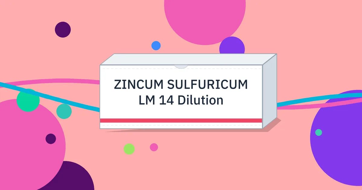 Symbolbild: Packung mit der Aufschrift ZINCUM SULFURICUM LM 14 Dilution (PZN 13300152) – Verfügbarkeit und Bezug in Apotheken in Frankfurt am Main