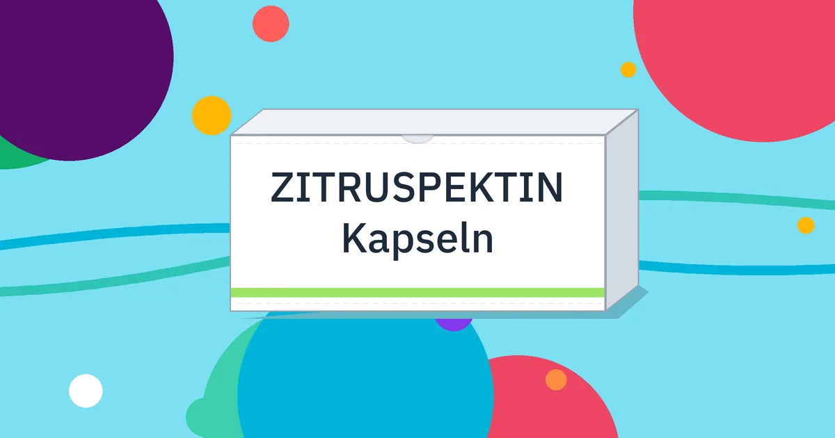 Symbolbild: Packung mit der Aufschrift ZITRUSPEKTIN Kapseln (PZN 09844811) – Verfügbarkeit und Bezug in Apotheken in Frankfurt am Main