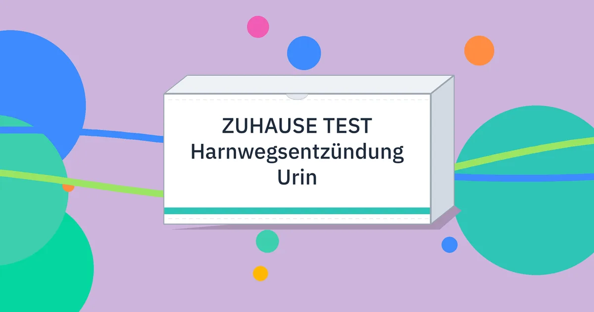 Symbolbild: Packung mit der Aufschrift ZUHAUSE TEST Harnwegsentzündung Urin (PZN 19273568) – Verfügbarkeit und Bezug in Apotheken in Frankfurt am Main