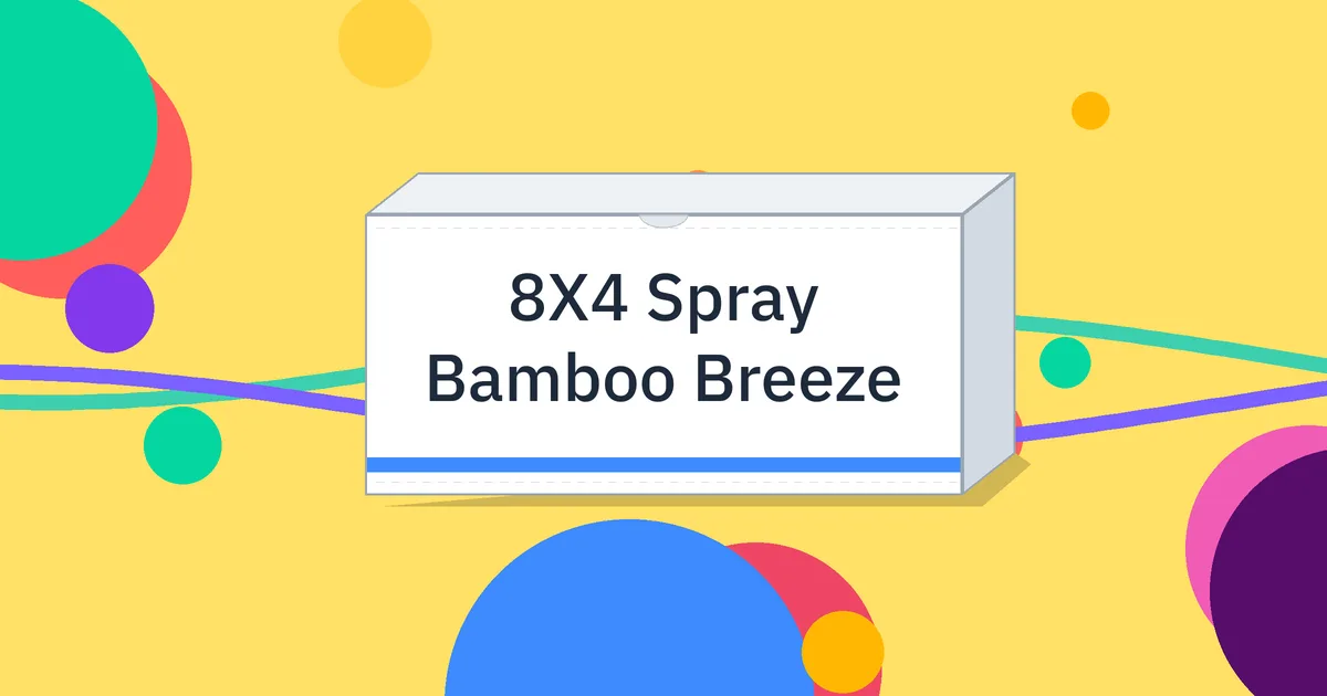 Symbolbild: Packung mit der Aufschrift 8X4 Spray Bamboo Breeze (PZN 20723249) – Verfügbarkeit und Bezug in Apotheken in Frankfurt am Main