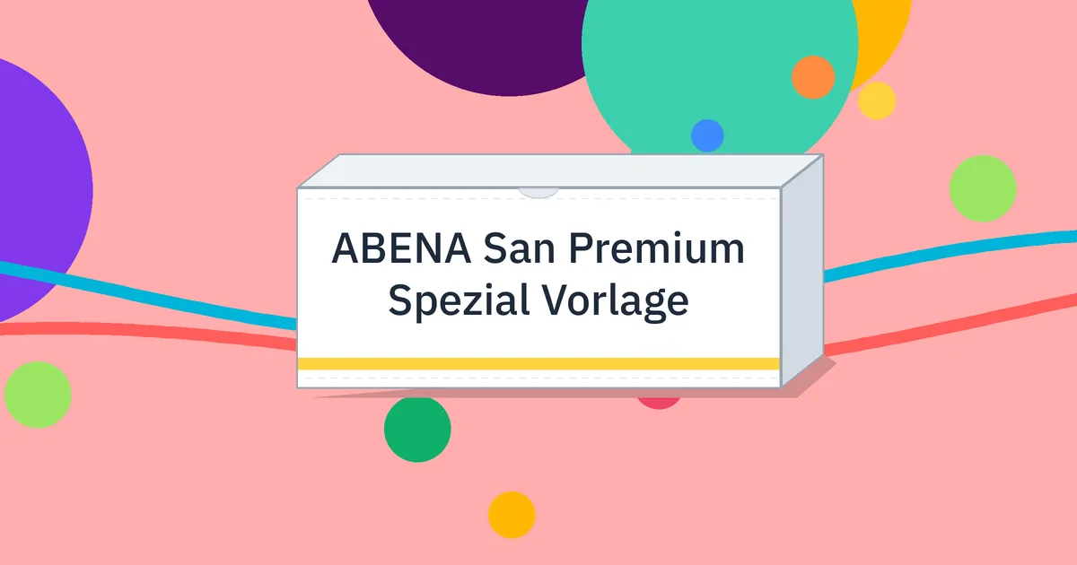 Symbolbild: Packung mit der Aufschrift ABENA San Premium Spezial Vorlage (PZN 10218958) – Verfügbarkeit und Bezug in Apotheken in Frankfurt am Main