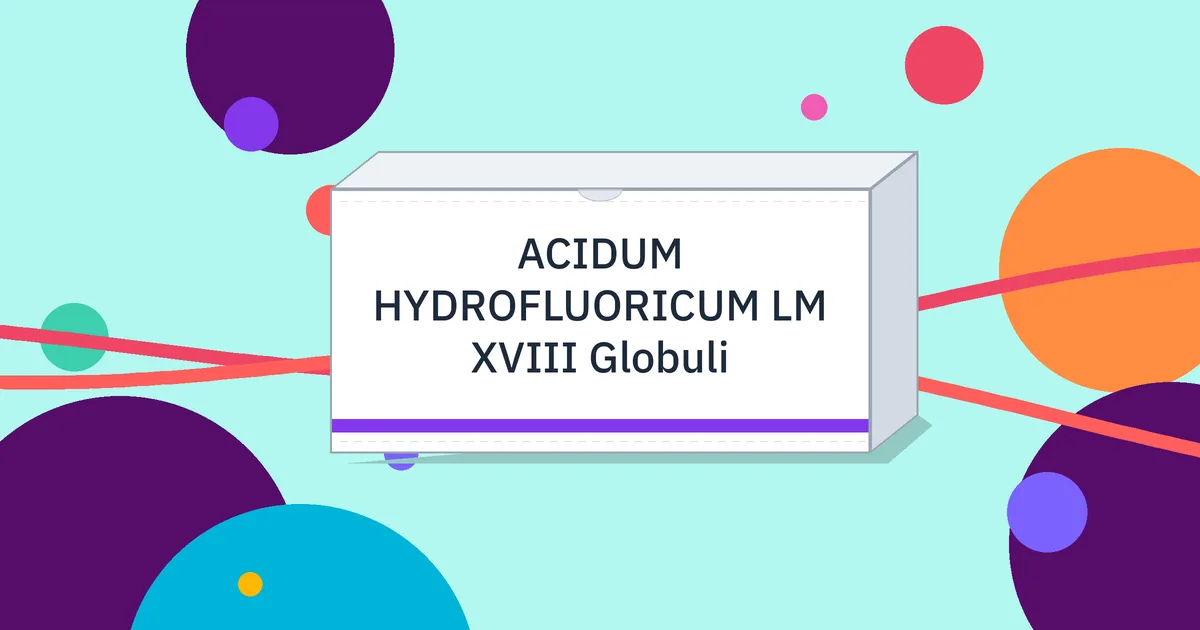 Symbolbild: Packung mit der Aufschrift ACIDUM HYDROFLUORICUM LM XVIII Globuli (PZN 04500633) – Verfügbarkeit und Bezug in Apotheken in Frankfurt am Main